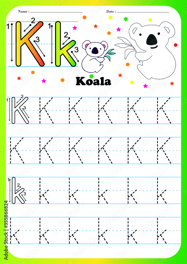 Writing practice letter - printable worksheet for preschool ...