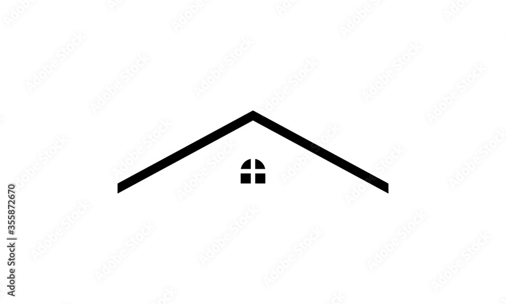 Roof logo design Real estate ,roof symbol logo vector Stock Vector ...