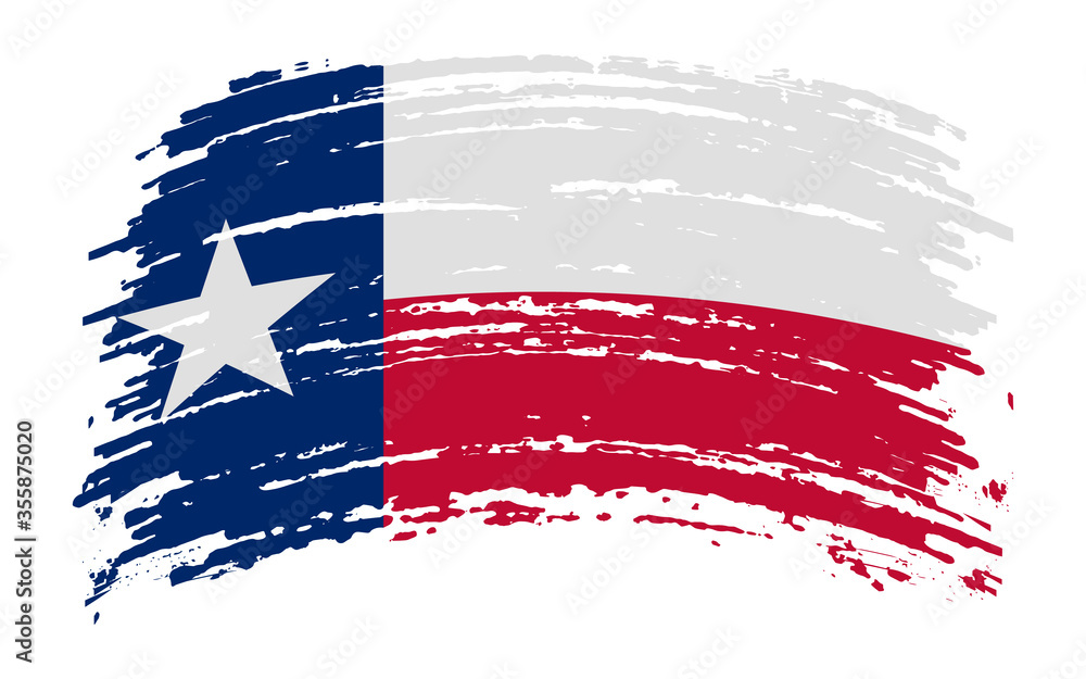 Texas flag in grunge brush stroke, vector Stock Vector | Adobe Stock Texas flag in grunge brush stroke, vector Stock Vector | Adobe Stock