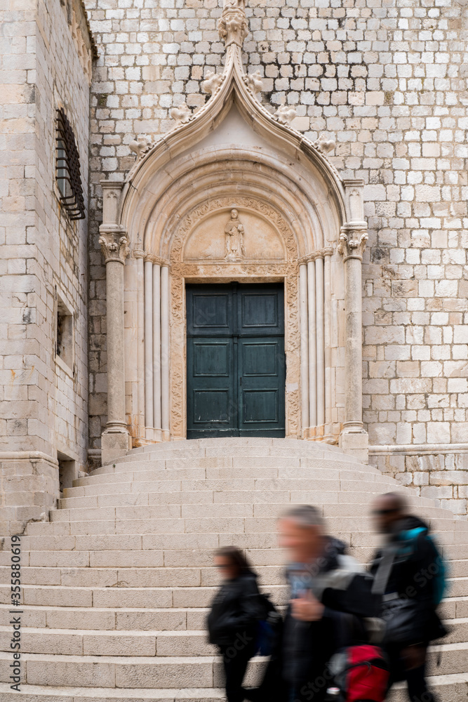 Round stone stair to the gate. Location in movie series game of thrones ...