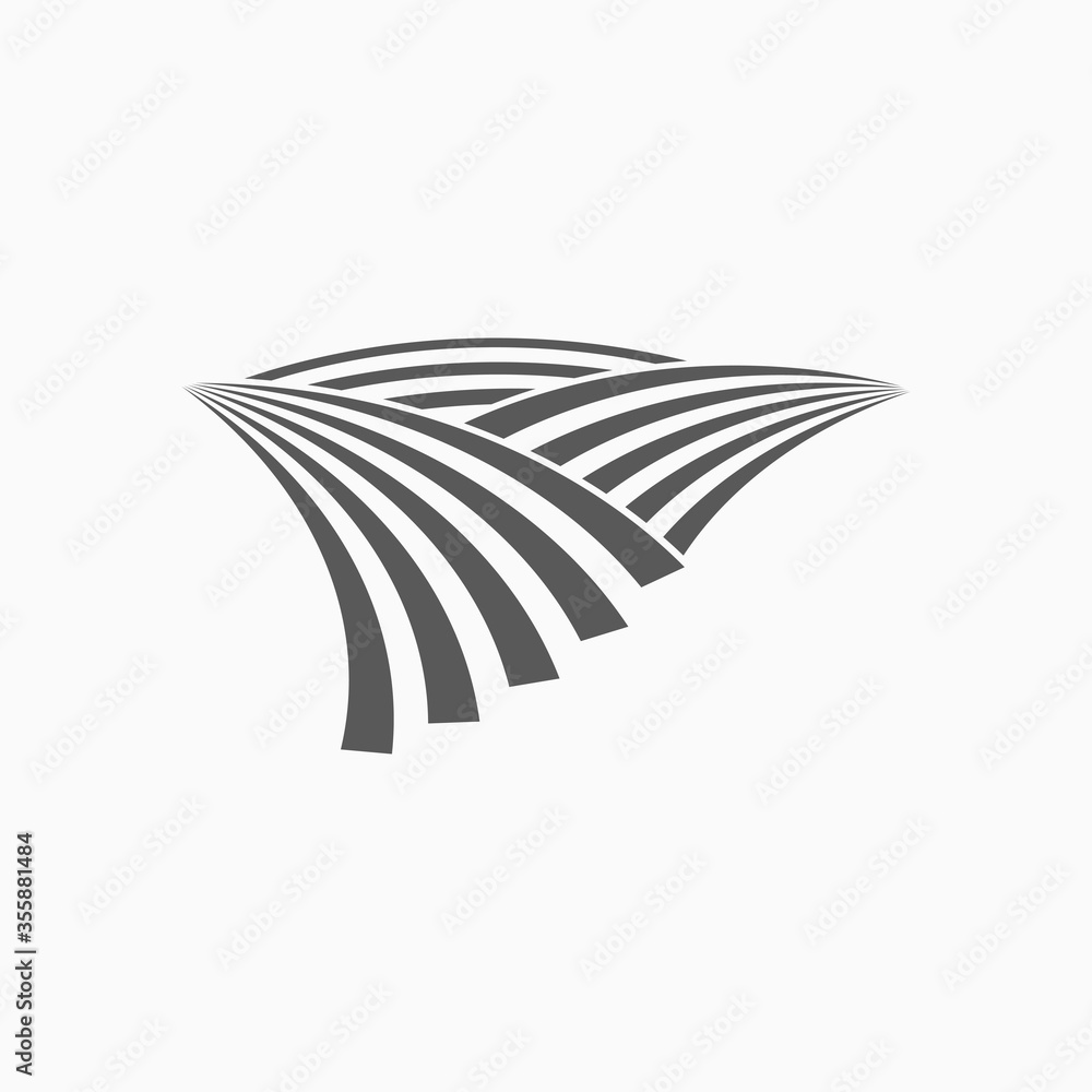 farm field icon, field vector, lea illustration Stock Vector | Adobe Stock