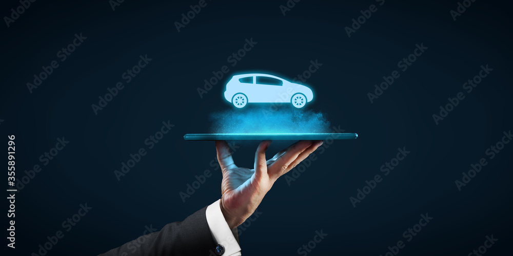 Intelligent car, intelligent vehicle and smart cars concept with smart ...