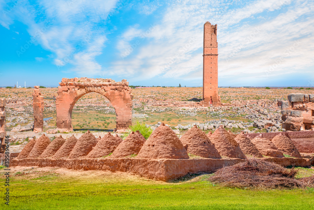 Ruins of the ancient city of Harran - Urfa , Turkey (Mesopotamia) - Old ...
