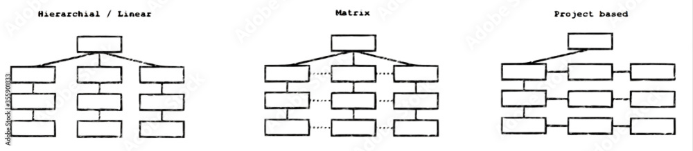 Organizational Structures: herarchial / linear, matrix und project ...