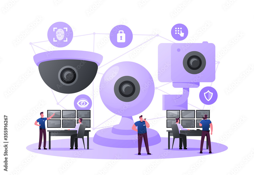 Security Characters Monitoring Surveillance System, Burglary Prevention ...