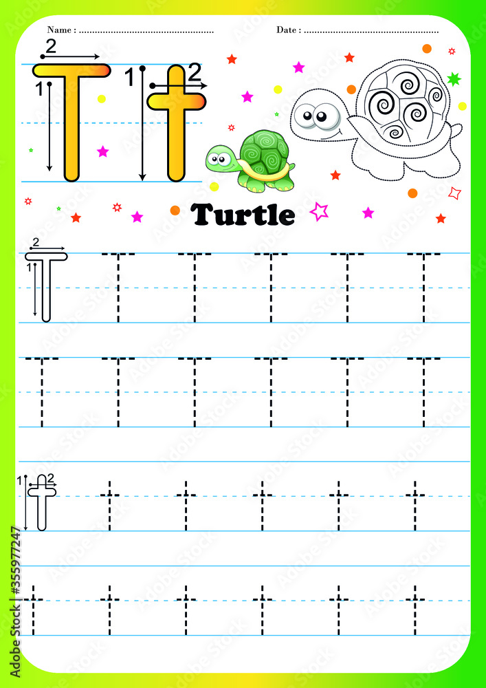 Writing practice letter - printable worksheet for preschool ...