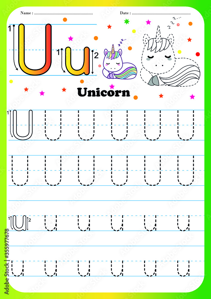 Writing practice letter - printable worksheet for preschool ...