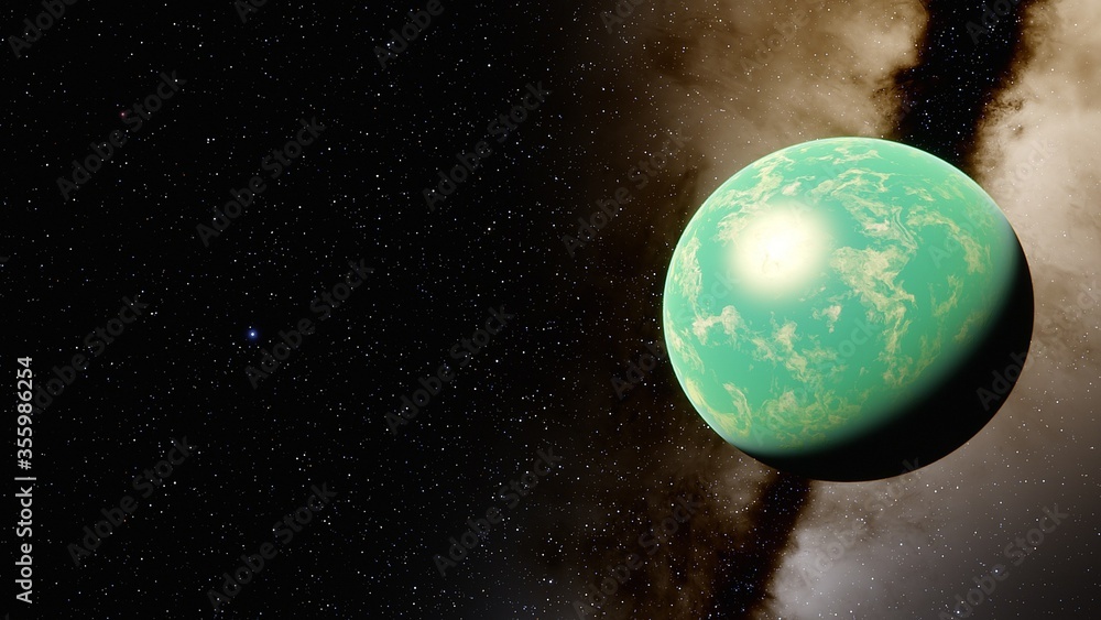 space background, beautiful planet in far space, space background for ...