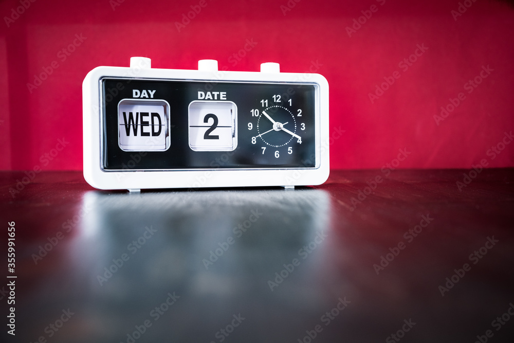 Wednesday 2nd, Second Wednesday of the month - white vintage alarm ...