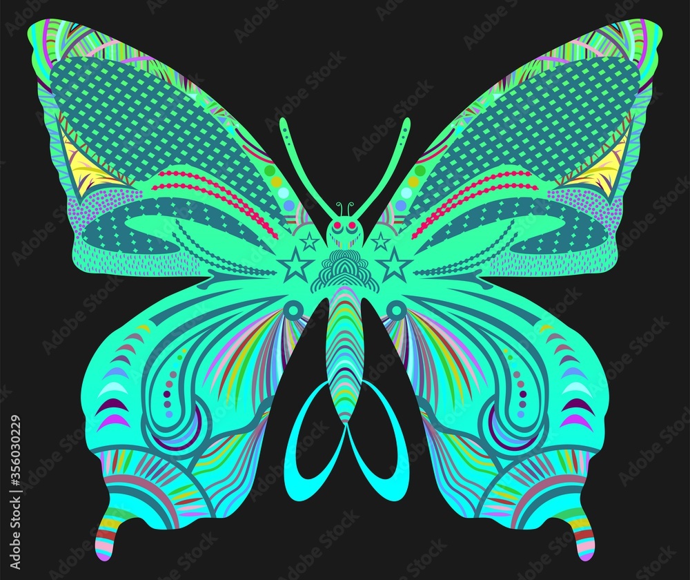 butterfly with black background, beautiful, colorful, bright. suitable ...