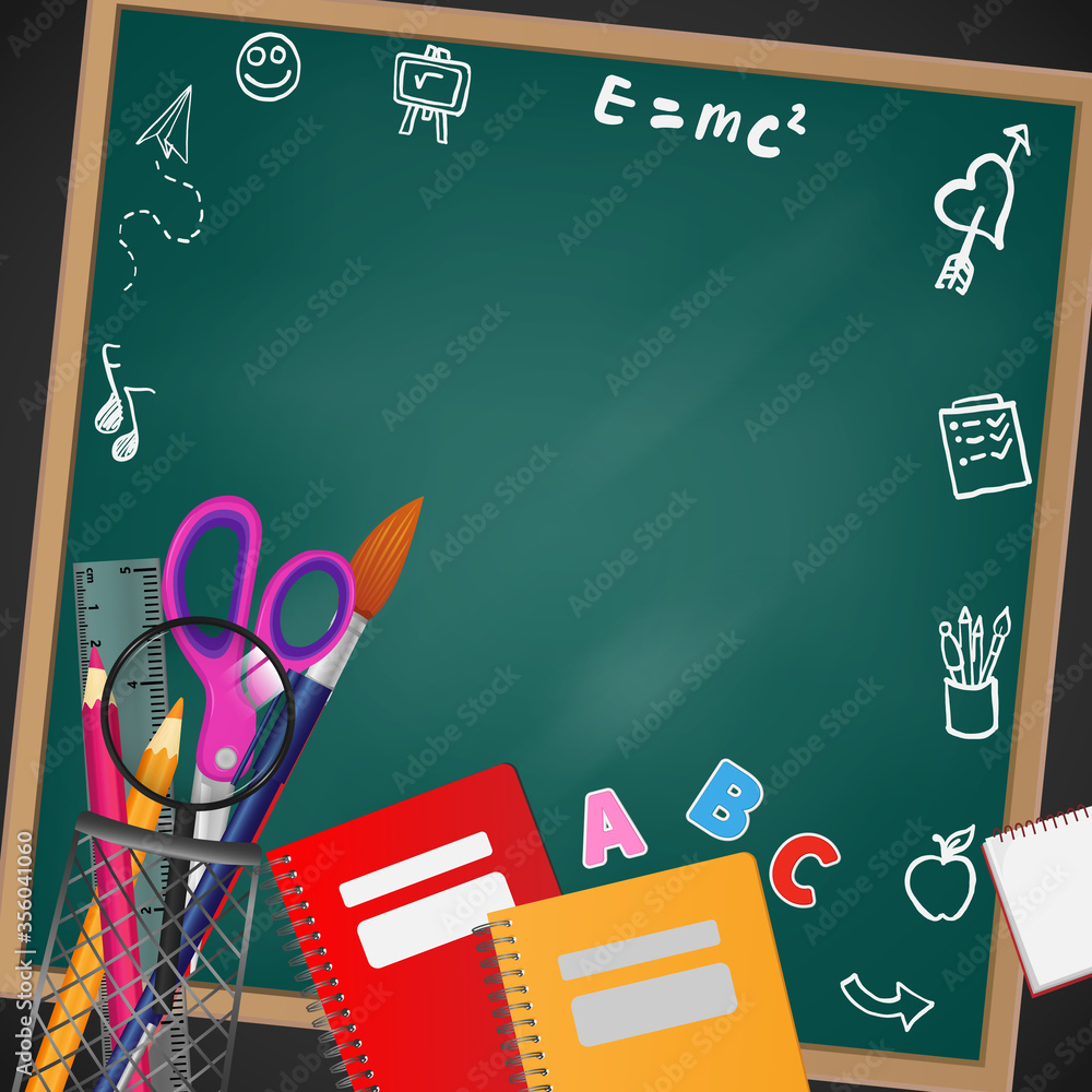 welcome back to school. ready to study. background, template, poster or ...