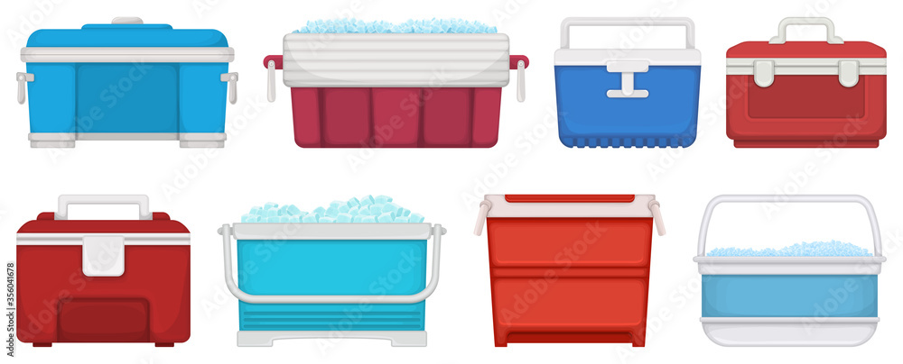 Vecteur Stock Box for ice vector illustration on white background ...