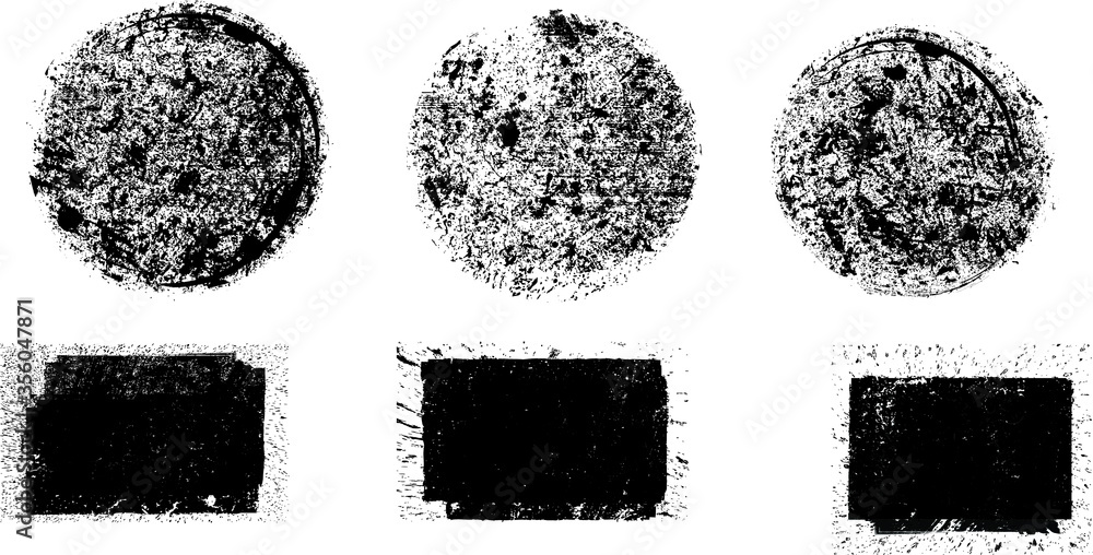 Grunge post Stamps Collection, Circles. Banners, Insignias , Logos ...