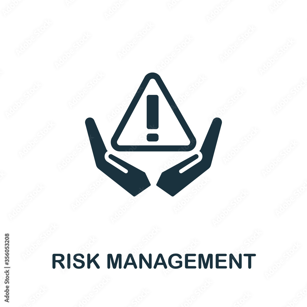 Risk Management icon. Simple element from business organization ...