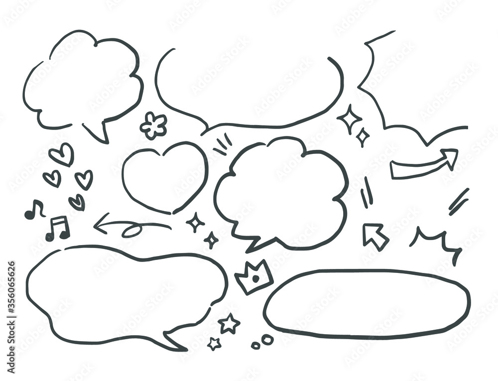 Callout patterns with different shapes Stock Vector | Adobe Stock