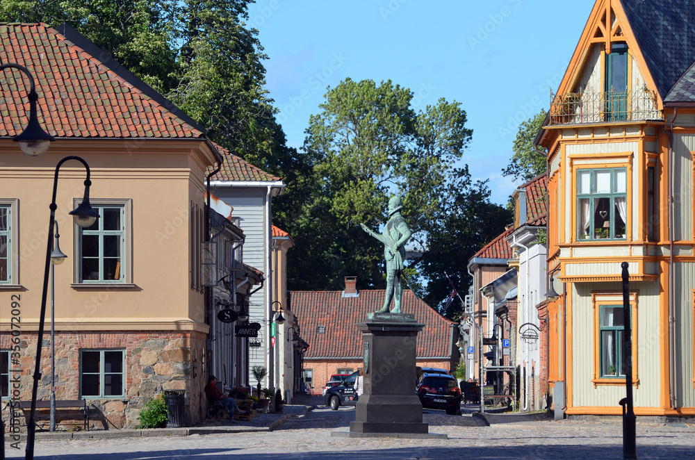 An ancient city, located inside an old fortress. Preserved style and ...