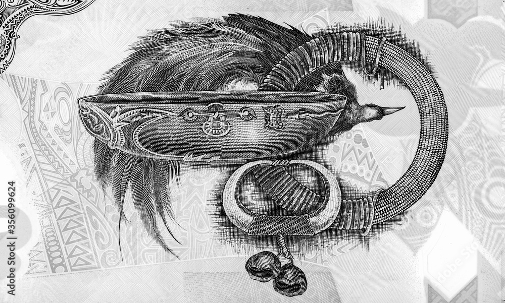 Mount Hagen axe, Kula arm band from the Milne Bay Province, engraved ...