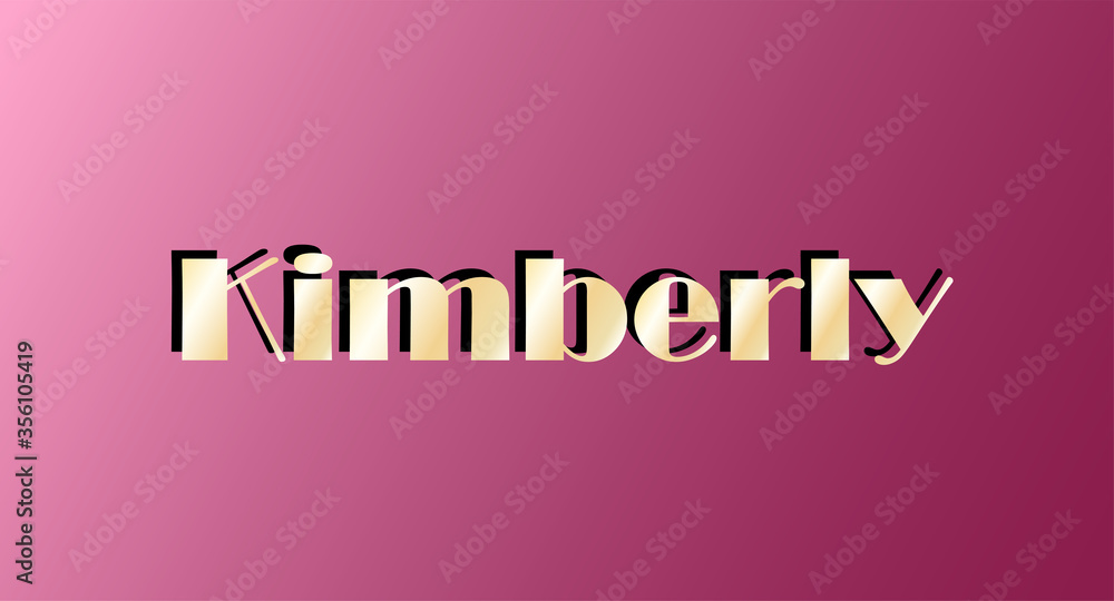 Gold shining name isolated. Happy birthday and Angel Day concept ...