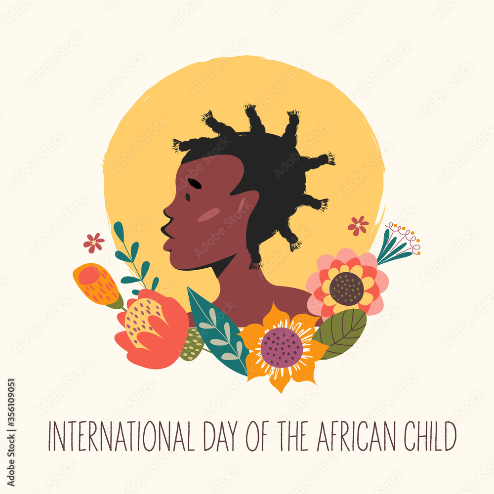 International day of the African child. Vector illustration. Stock ...
