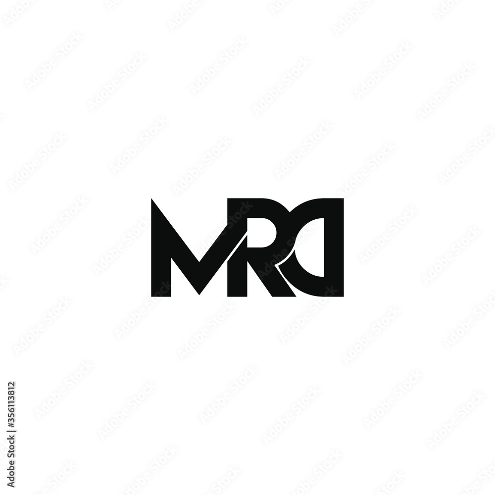 mrd letter original monogram logo design Stock Vector | Adobe Stock