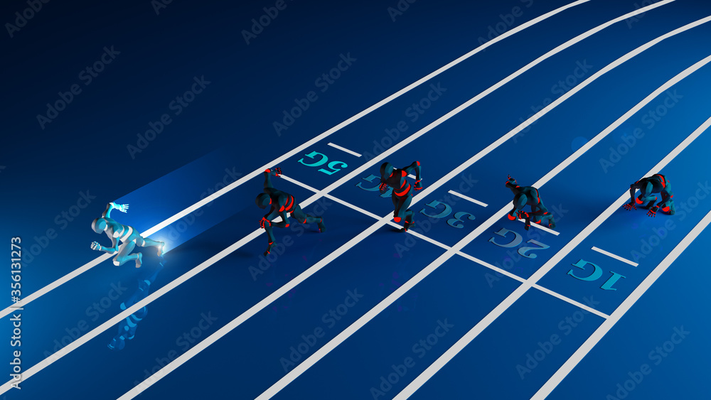 5g, a new, faster mobile network speed standard. Fifth generation ...