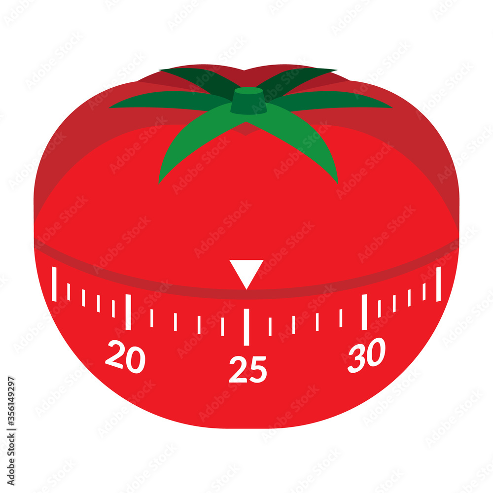 Kitchen Timer in the form of a red tomato. Mechanical device, Time ...