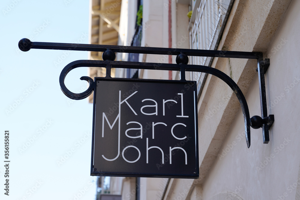 Karl Marc John logo sign for store fashion and trend collection to ...