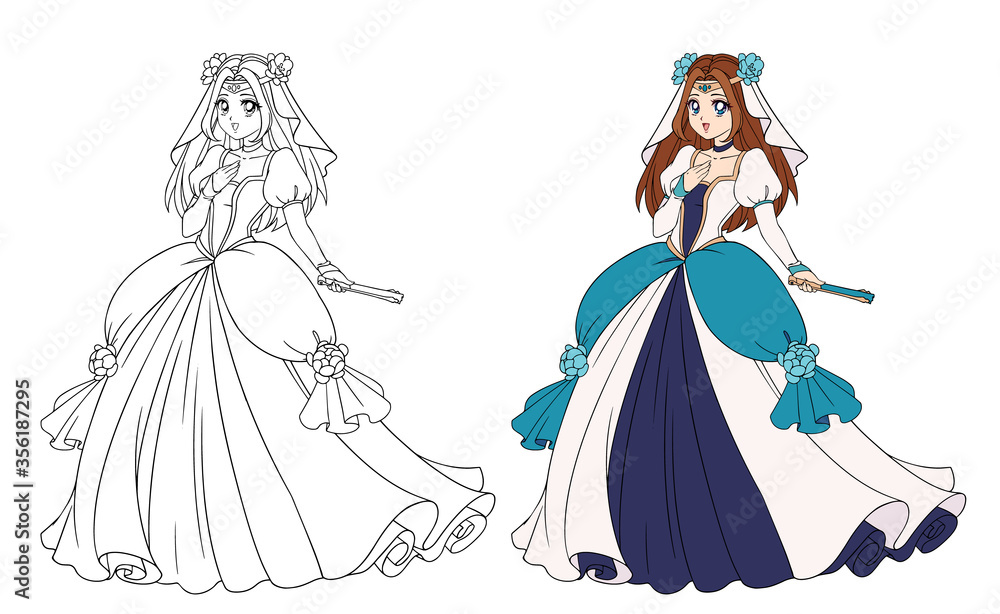 Anime Wearing Gown