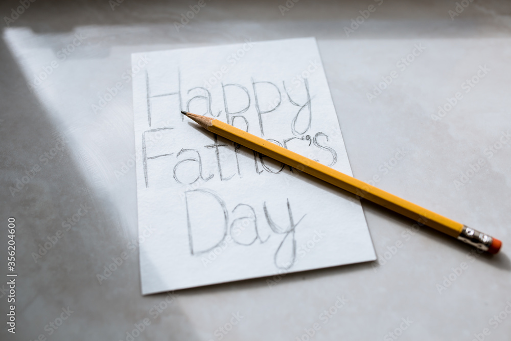 father's day drawing father's day card Stock Photo | Adobe Stock