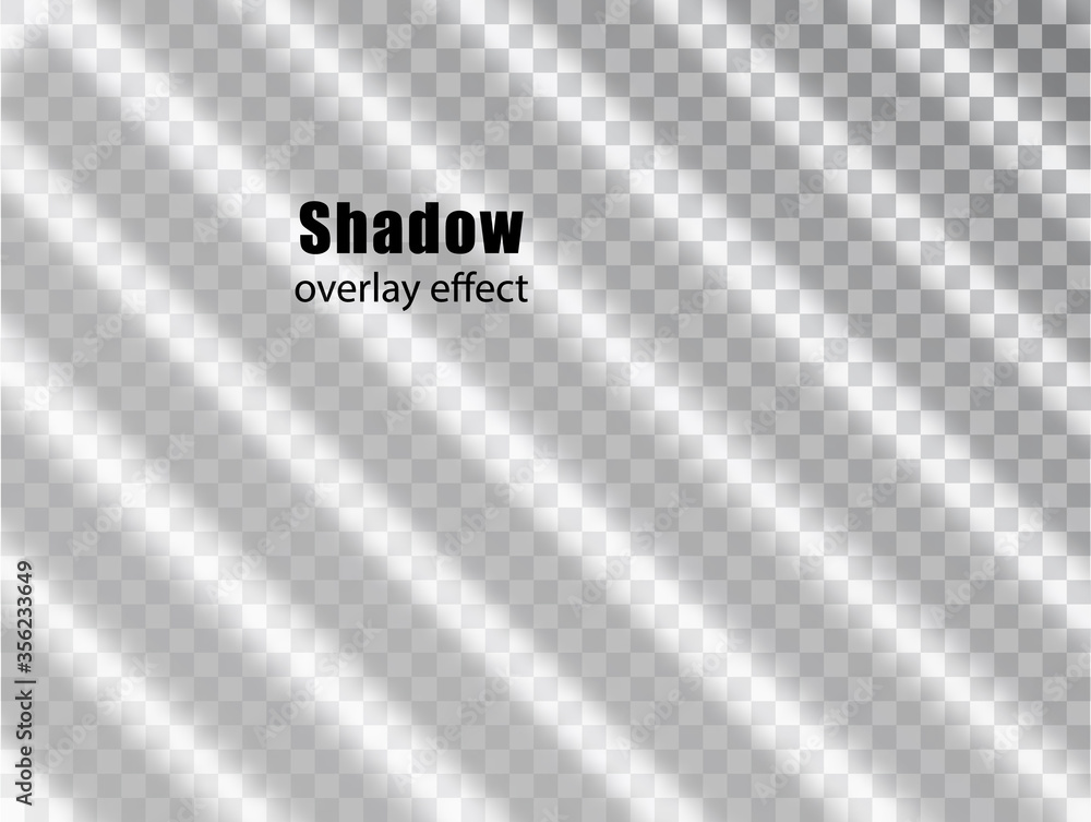 Shadow overlay transparent effect. light and shadow realistic grey ...