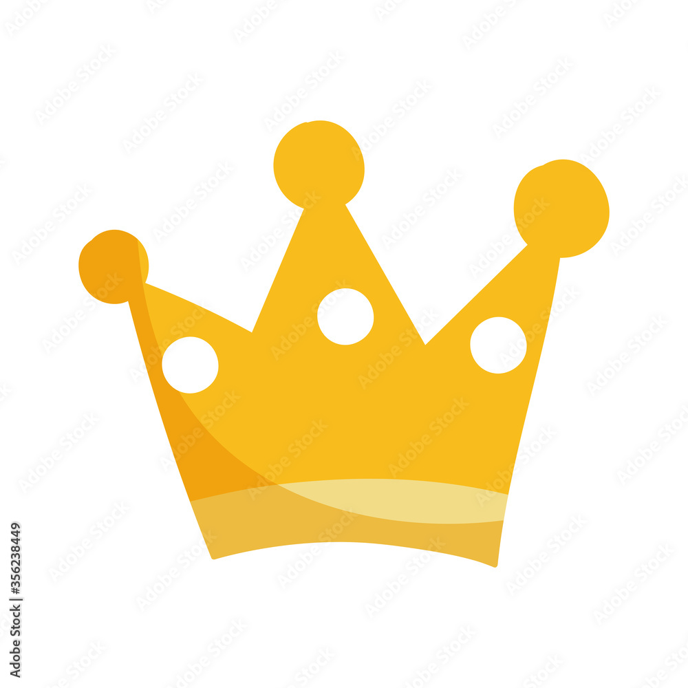 crown monarchy royal hierarchy king queen isolated design icon Stock ...