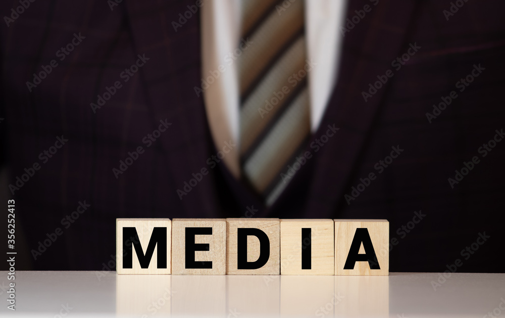 Influencer - words from wooden blocks with letters, Social Media ...