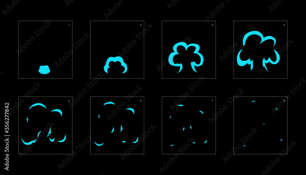 Water explosion effect. Explosion Animation effect. Animation Sprite ...