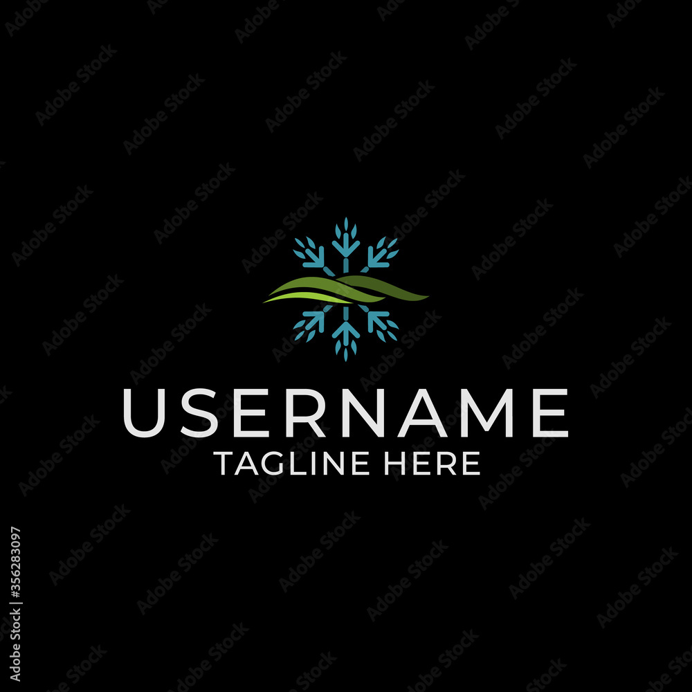 Logo design for the environment and cold climate. vector de Stock ...