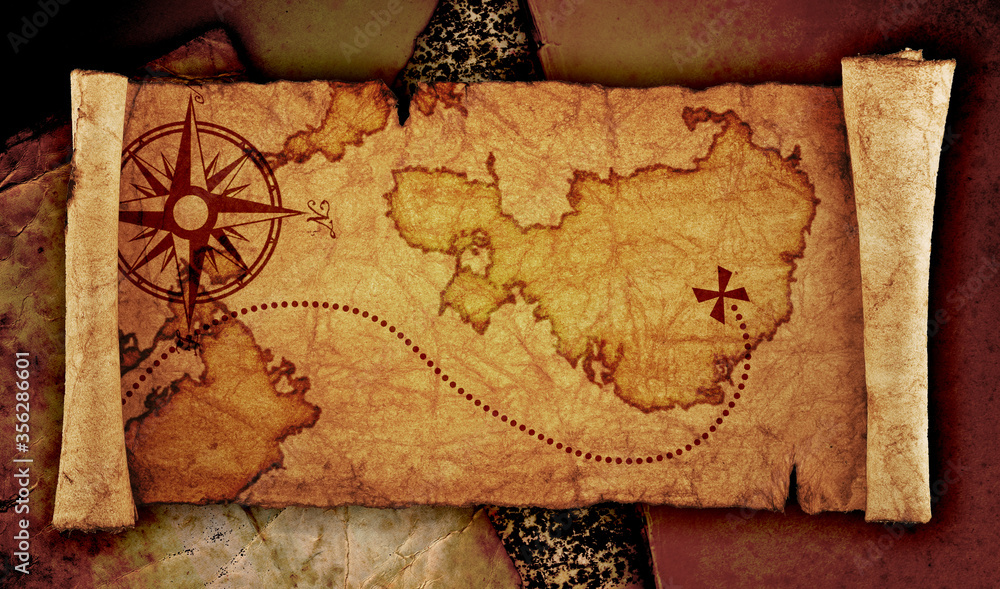 old treasure map Stock Illustration | Adobe Stock
