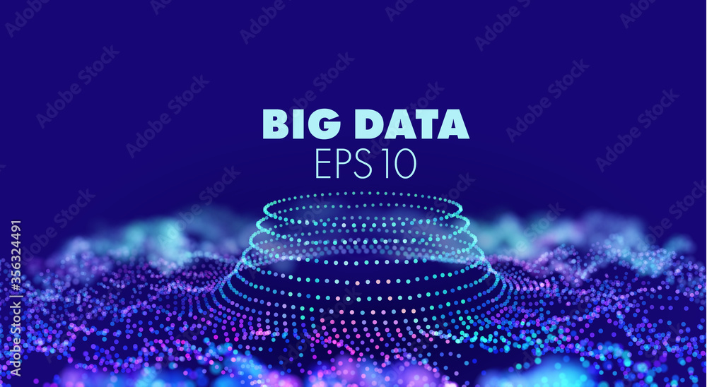 Graphic modern pattern. Light effect. Cyber binary. Modern pattern with ...