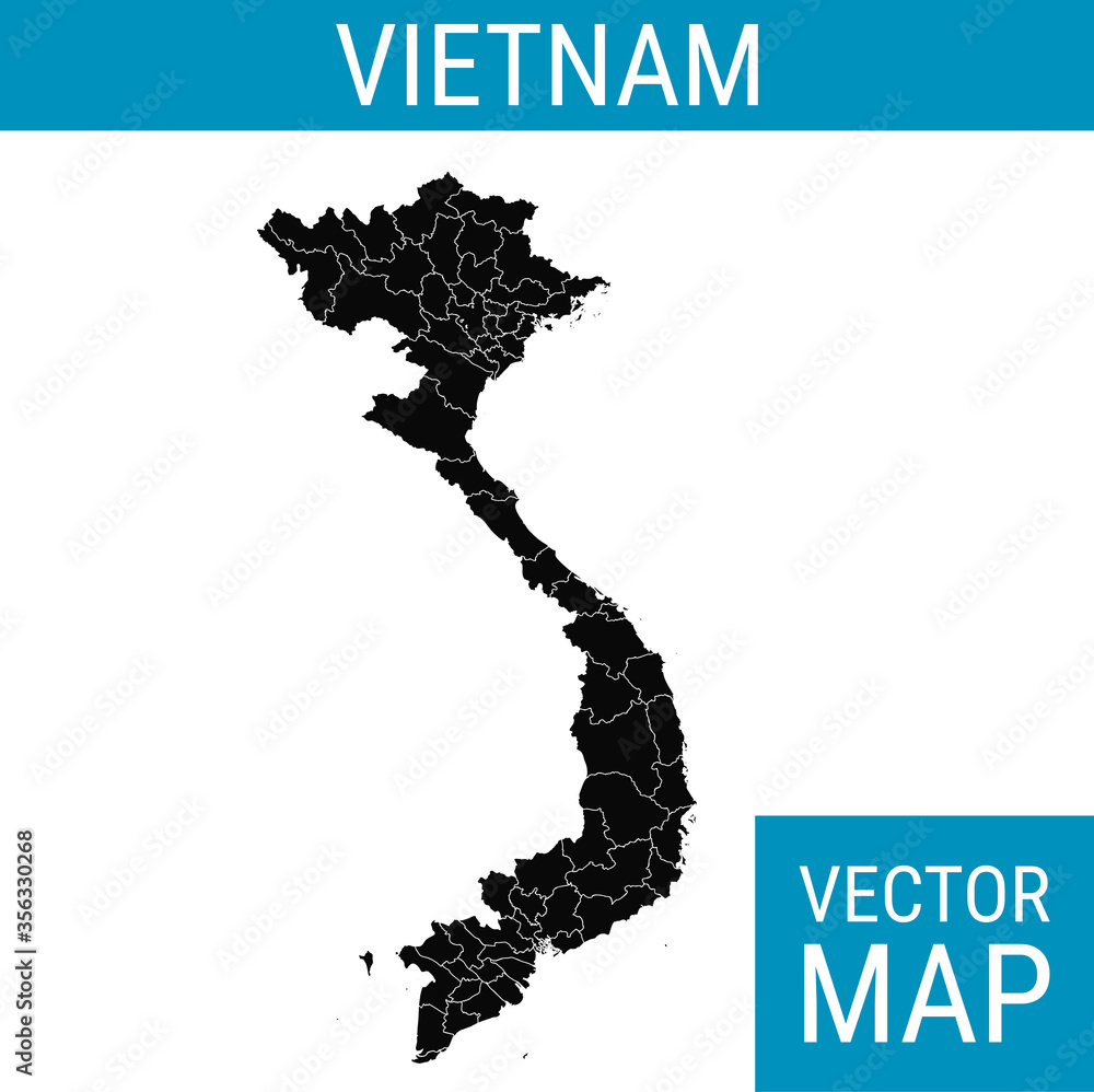 Vector map vietnam