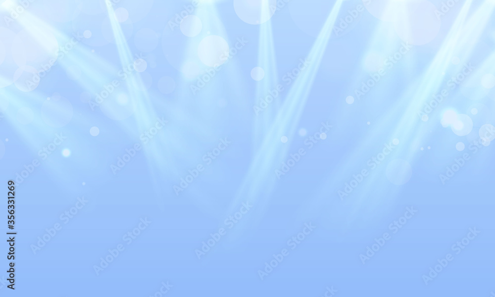 Spotlight blue on transparent background. Poster for concert show Stock ...