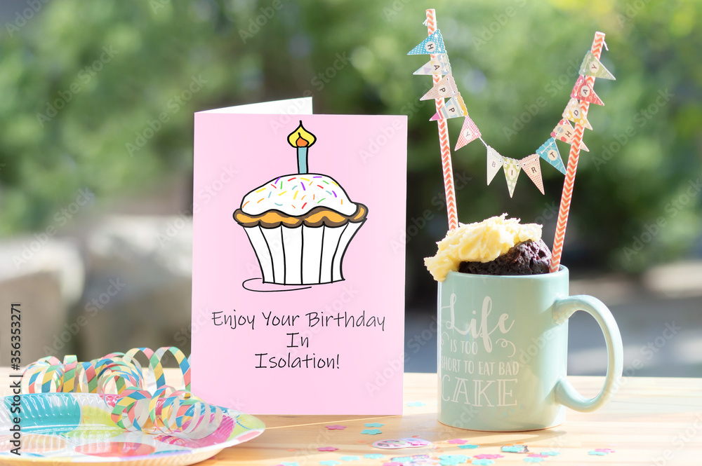 Birthday celebration for someone isolating alone during the coronavirus ...