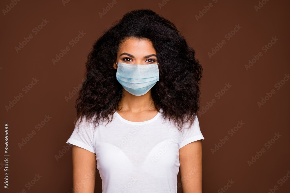 Close-up portrait of her she attractive wavy-haired girl wearing gauze ...