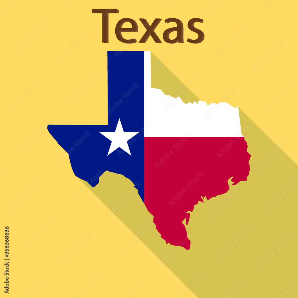 Texas. map of the united states. flag united states. patriotism. policy ...