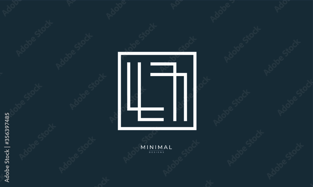Alphabet letter icon logo LL Stock Vector | Adobe Stock