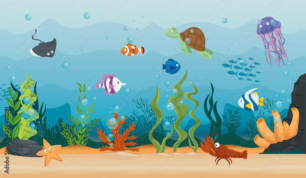 Fish Habitat Clipart