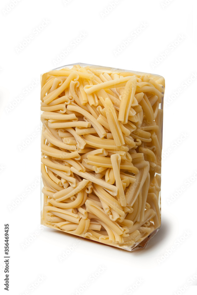 pasta packaging isolated on white background - casarecci Stock Photo ...