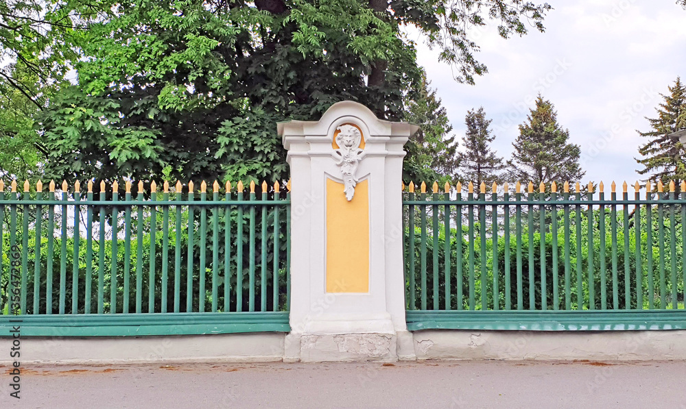 Monumental fence of landscape architecture of the XVIII century ...