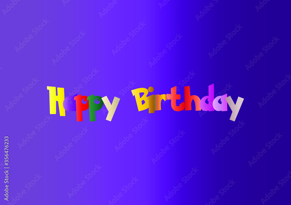 Happy Birthday Calligraphy Graphic Design Hand drawn Posters text ...