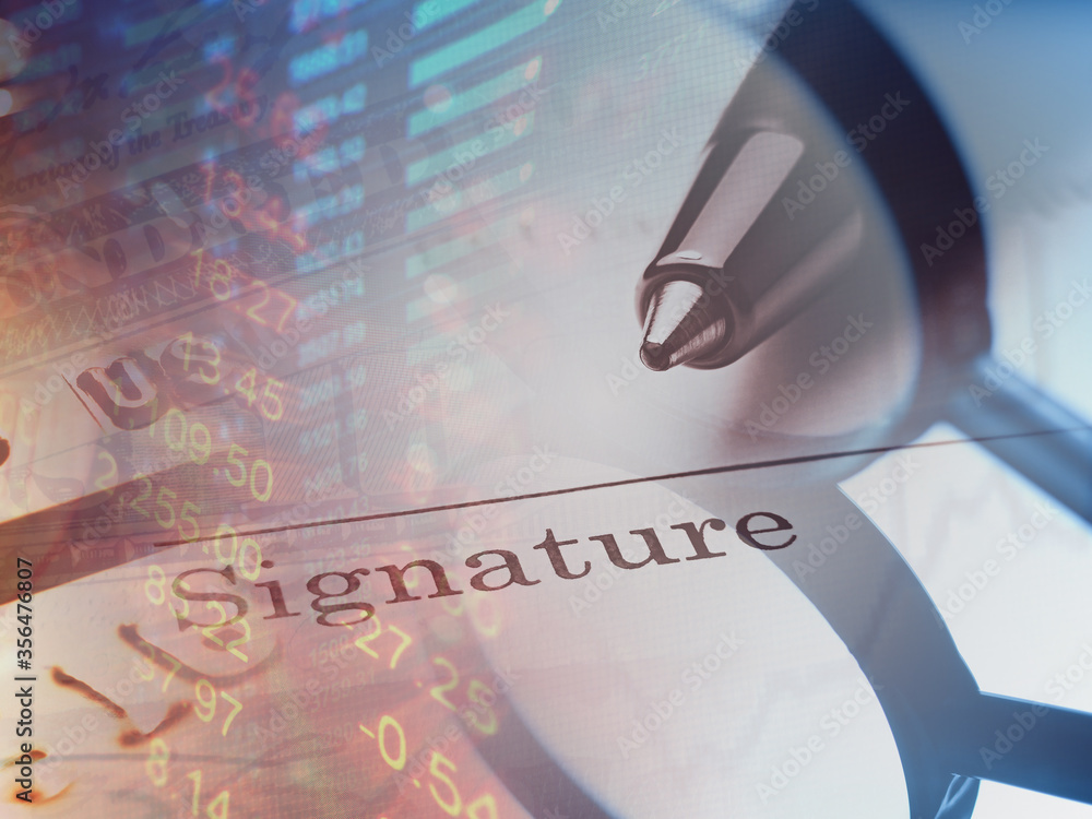 The signature Stock Photo | Adobe Stock