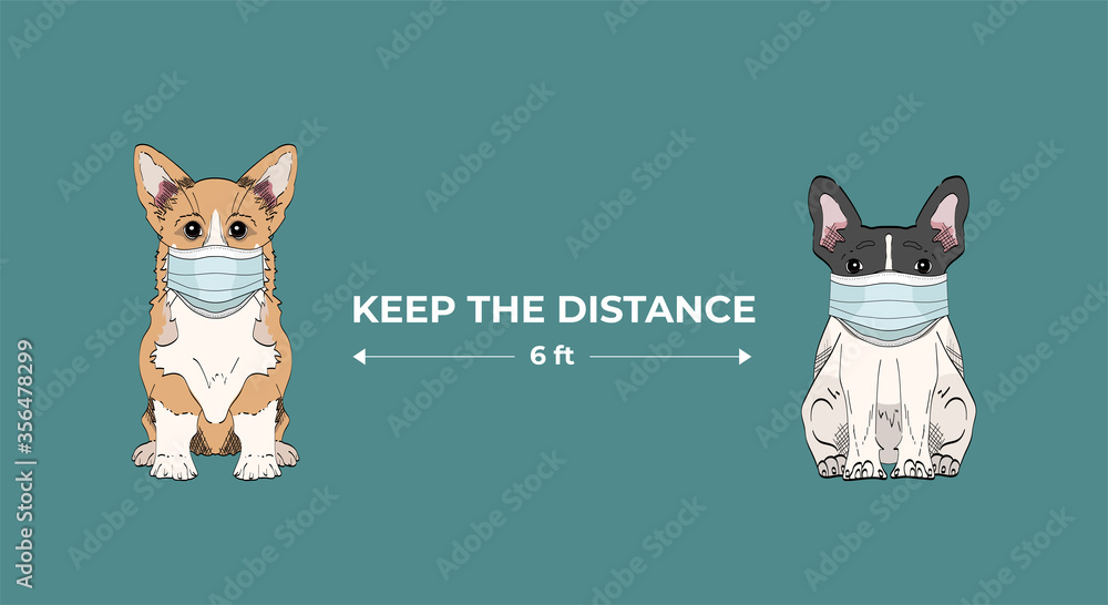 Keep safe distance two meters or six feets. Coronavirus infection ...