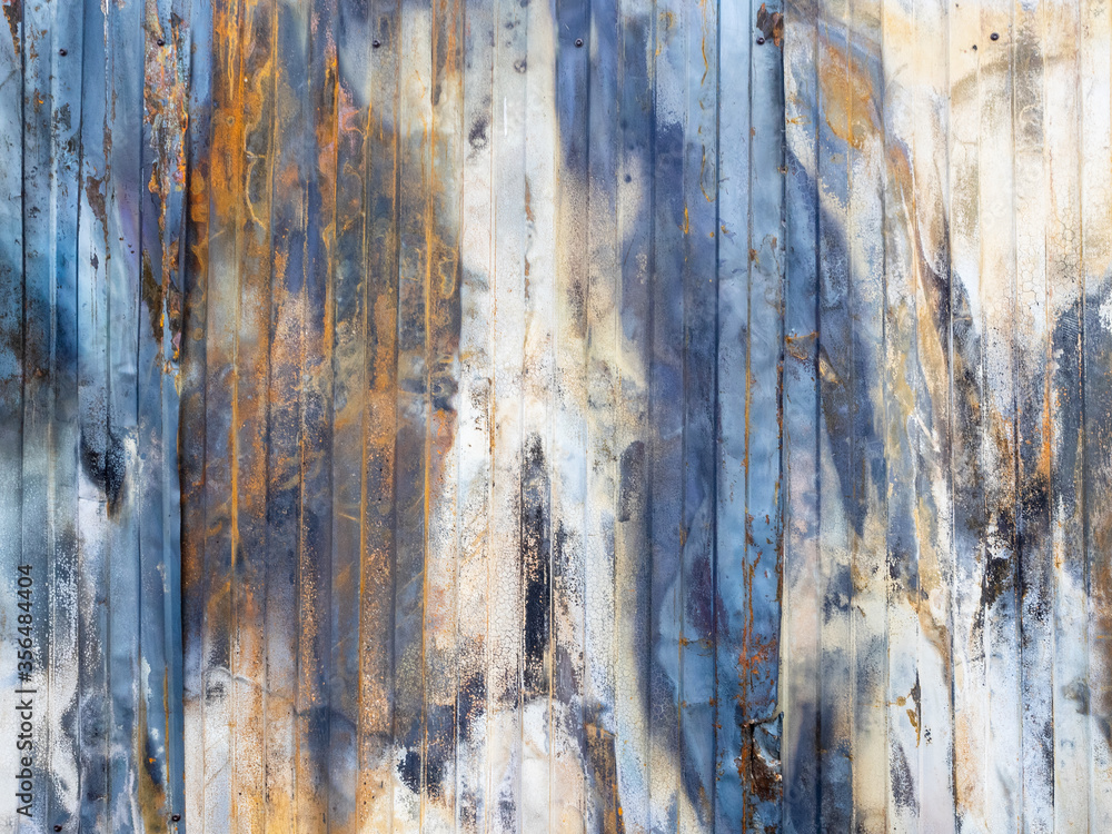 Foto de The texture of a burnt sheet of iron. Background with rust and ...