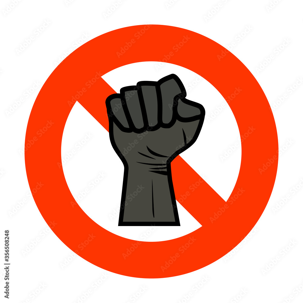 Black lives matter. Hand symbol for all black lives matter protest in ...